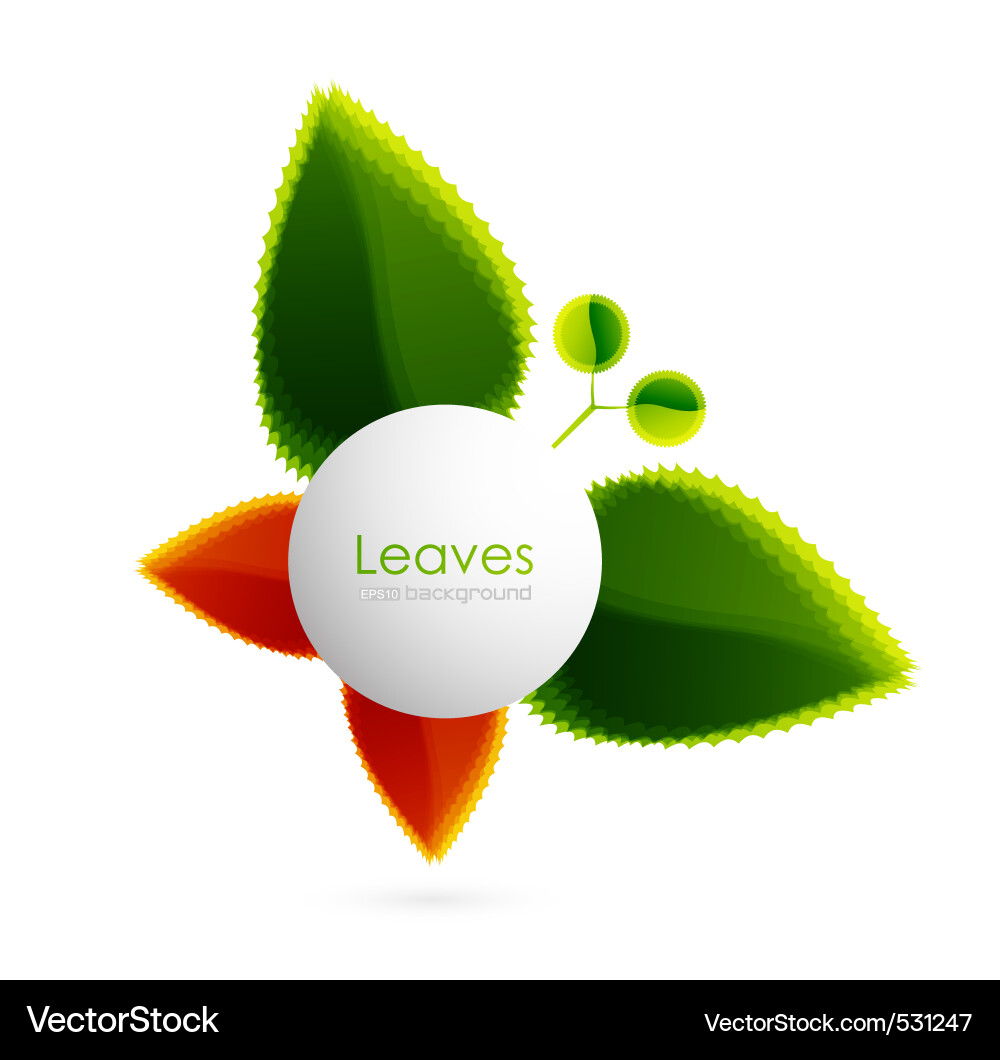 Leaf logo Royalty Free Vector Image - VectorStock