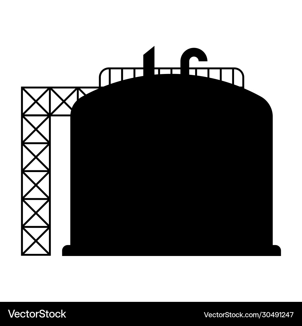 Oil storage Royalty Free Vector Image - VectorStock