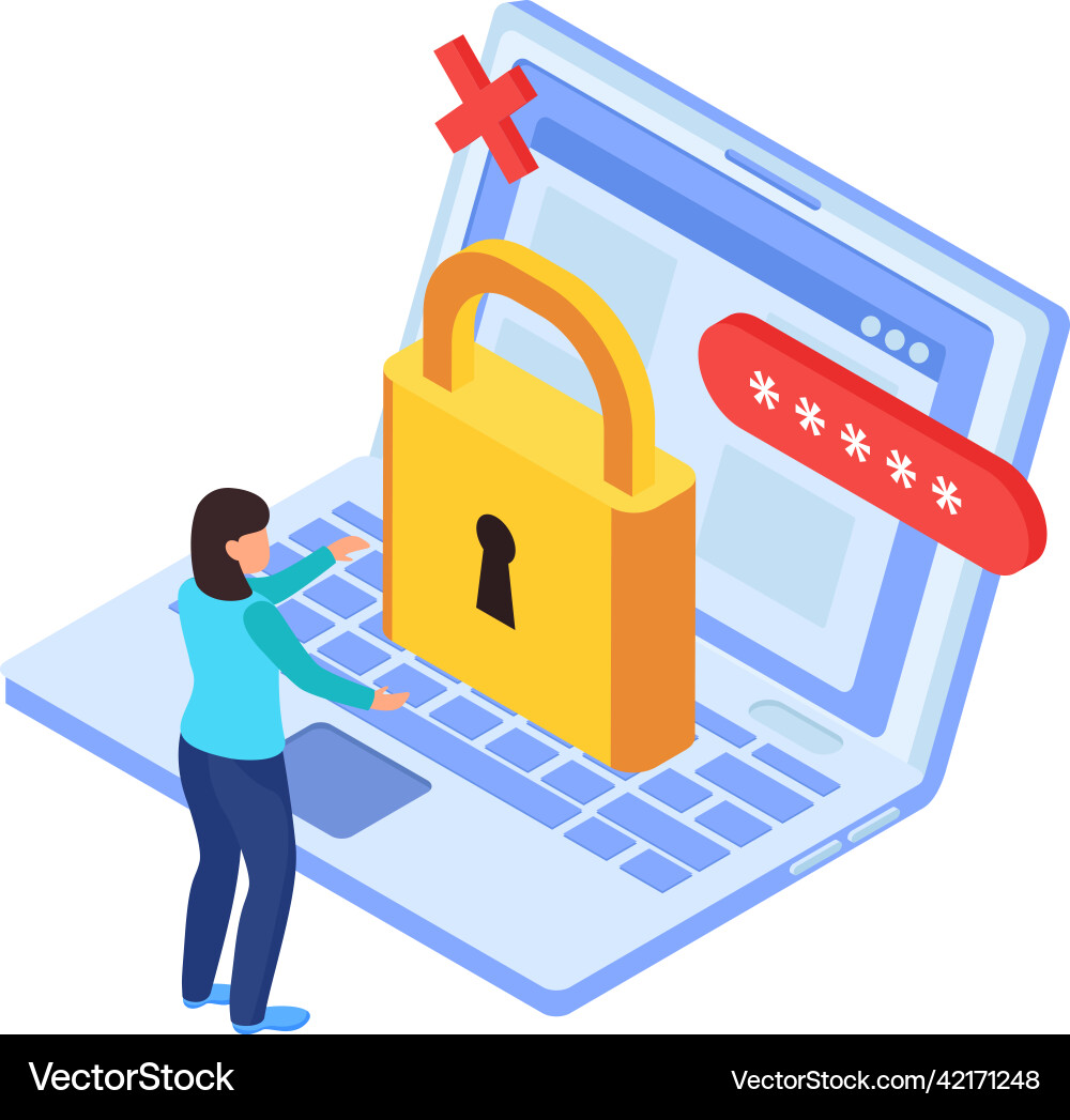 Blocking internet icon Royalty Free Vector Image