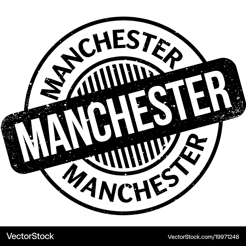 Manchester rubber stamp Royalty Free Vector Image