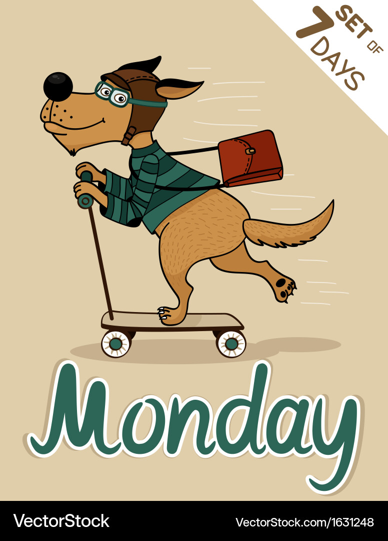 Monday Royalty Free Vector Image - VectorStock
