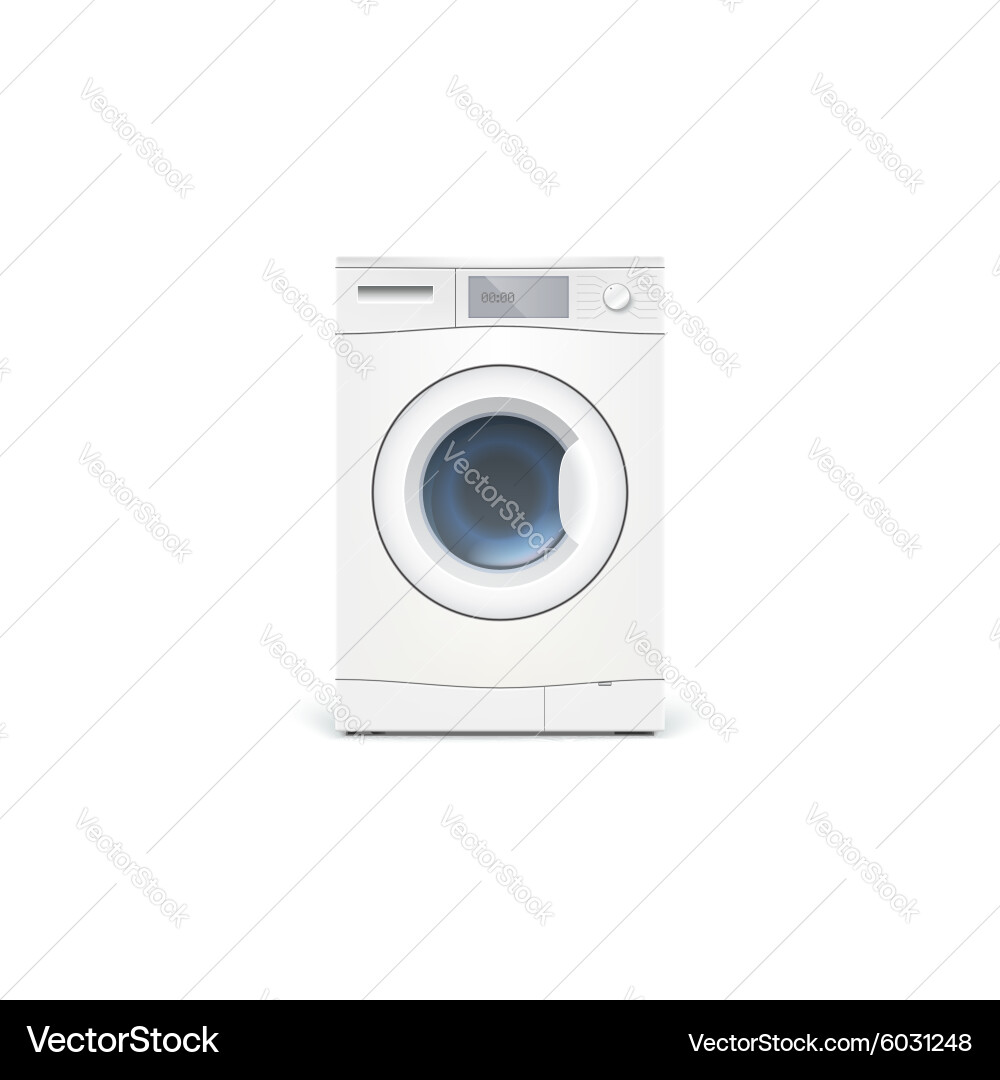 Washing machine isolated Royalty Free Vector Image