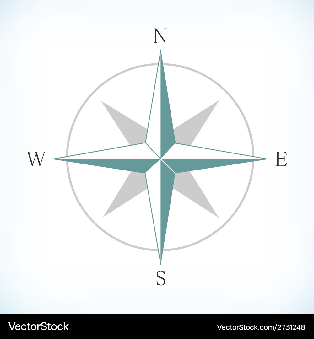 Wind rose Royalty Free Vector Image - VectorStock