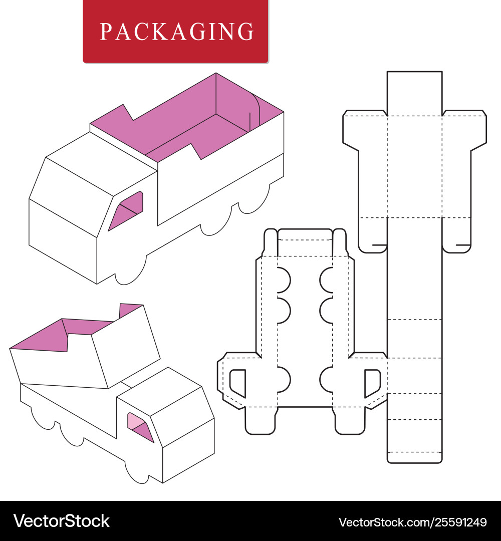 Package Mockup - Shipping Boxes Royalty Free Vector Image