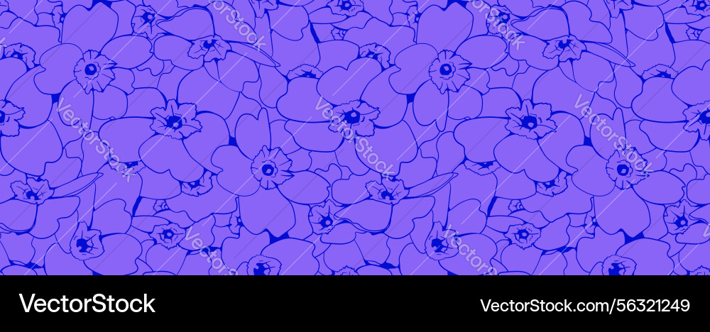 Purple Floral Seamless Pattern Royalty Free Vector Image