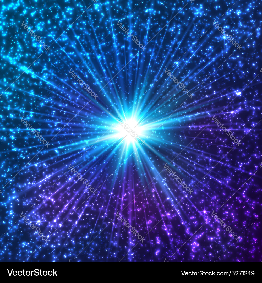 Shimmering Cosmic Stars Royalty Free Vector Image