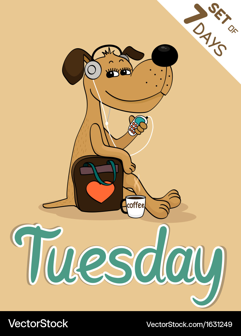 Tuesday Royalty Free Vector Image - VectorStock