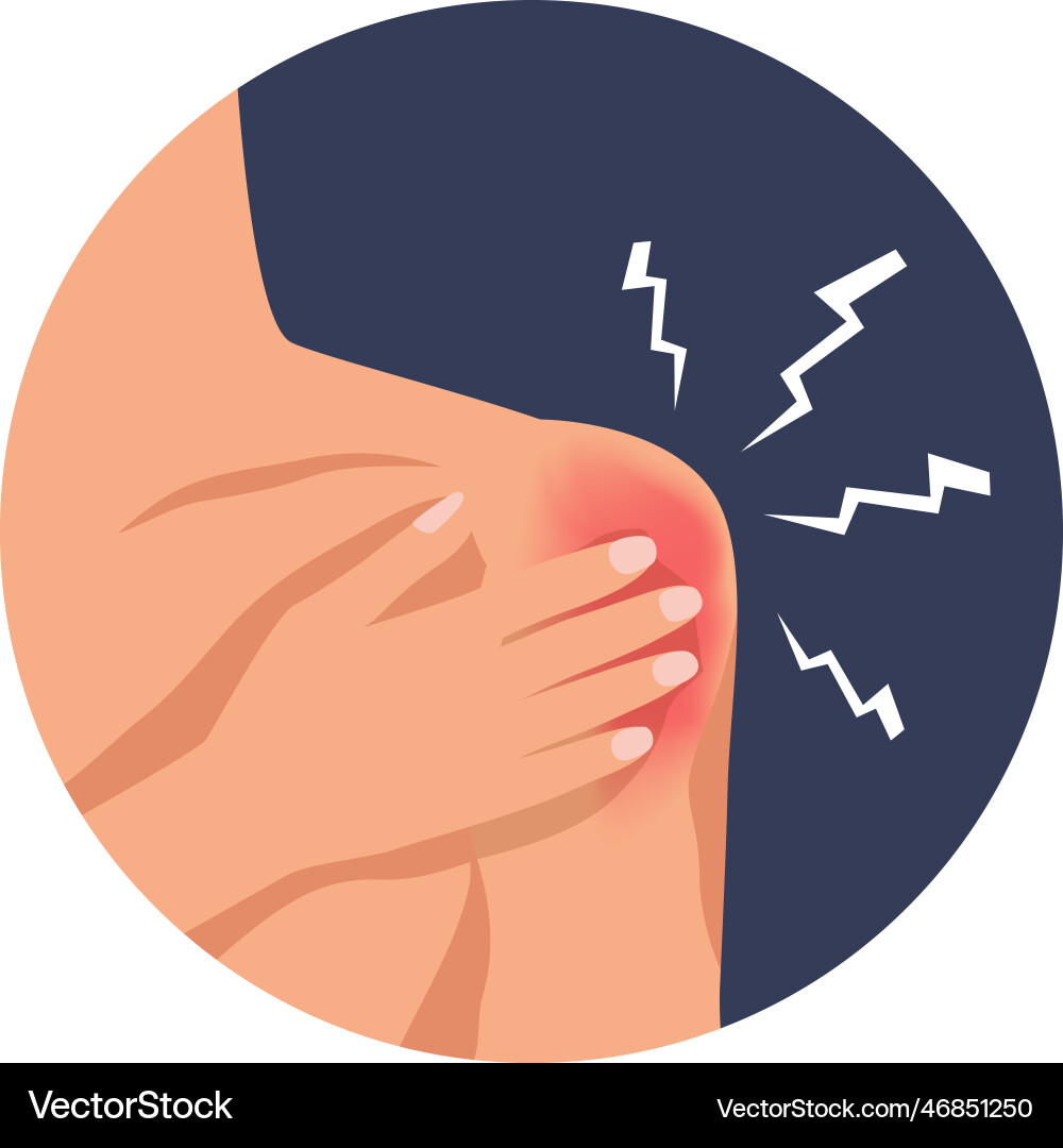 Shoulder injury icon Royalty Free Vector Image