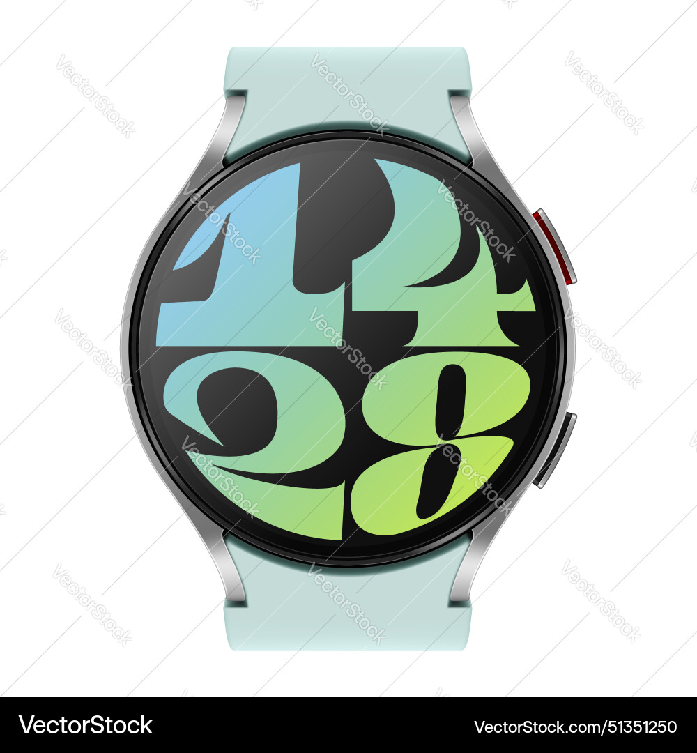 Smart watch isolated on white Royalty Free Vector Image