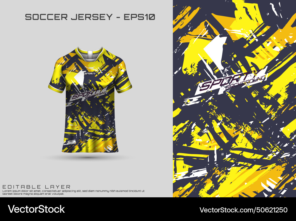 Sports Jersey Pattern Template Royalty Free Vector Image