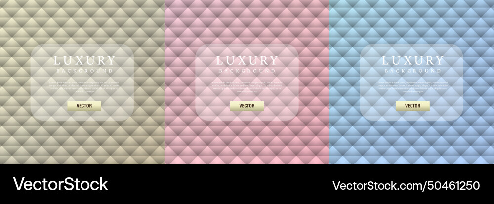 Square frame set paper or cardboard with texture Vector Image