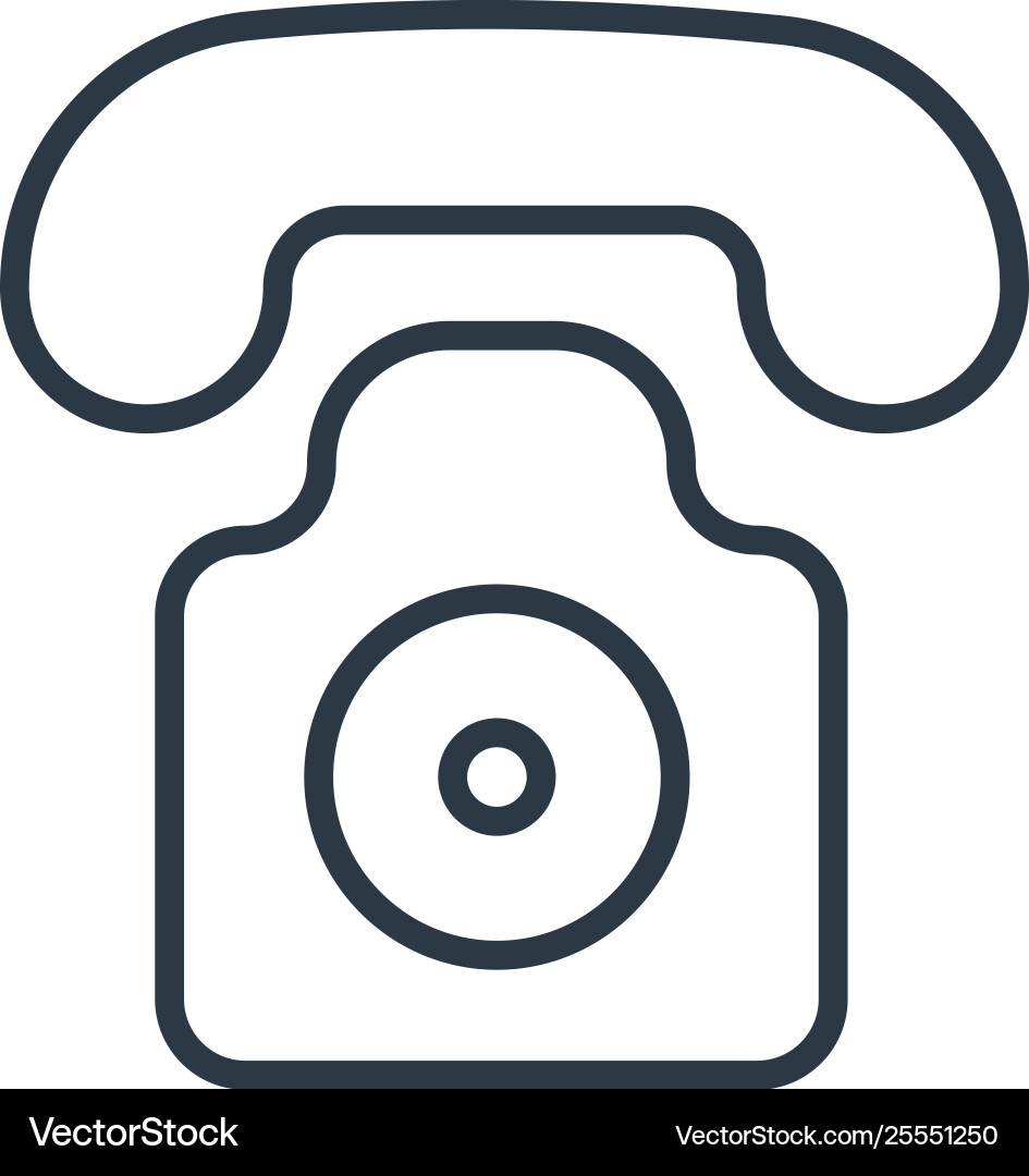 Telephone symbol icon Royalty Free Vector Image