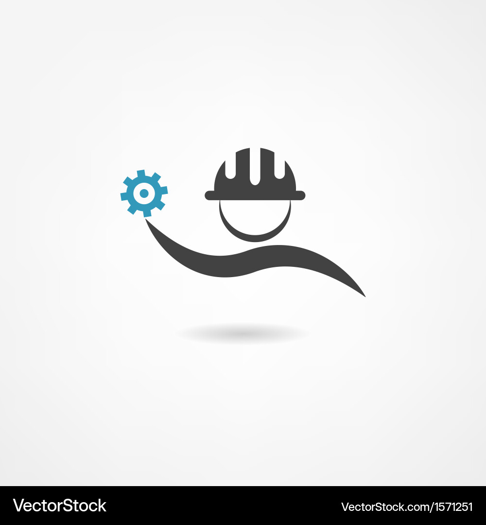 Construction Worker Icon Royalty Free Vector Image
