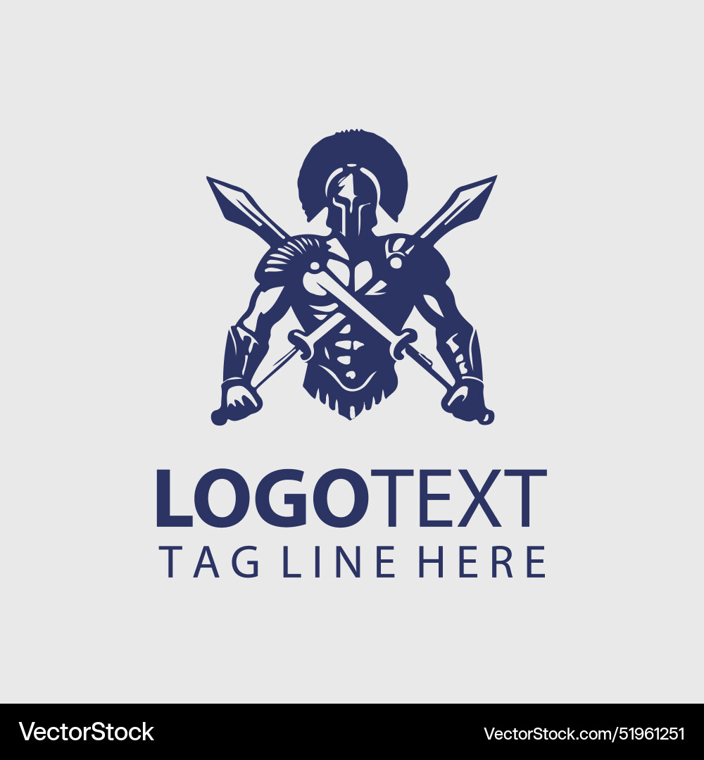 Gladiator logo Royalty Free Vector Image - VectorStock