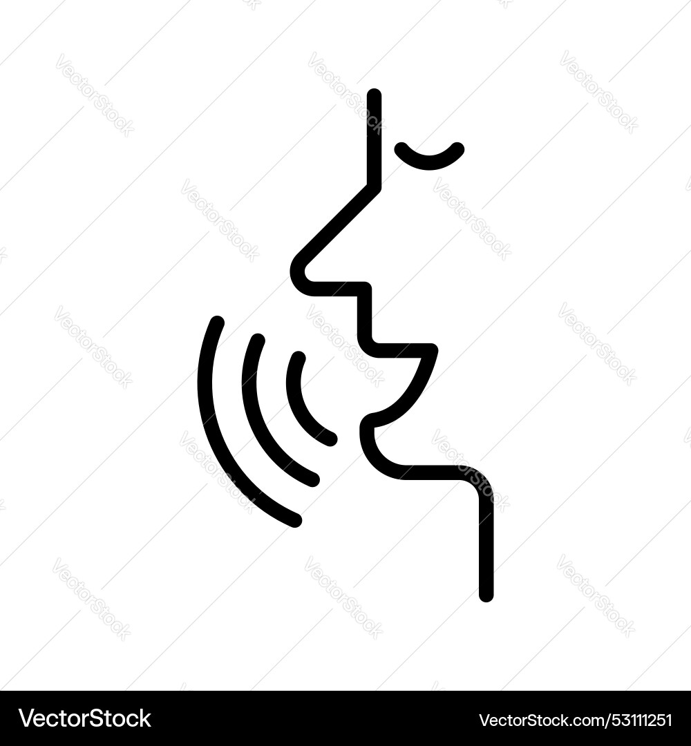 Voice recognition icon Royalty Free Vector Image
