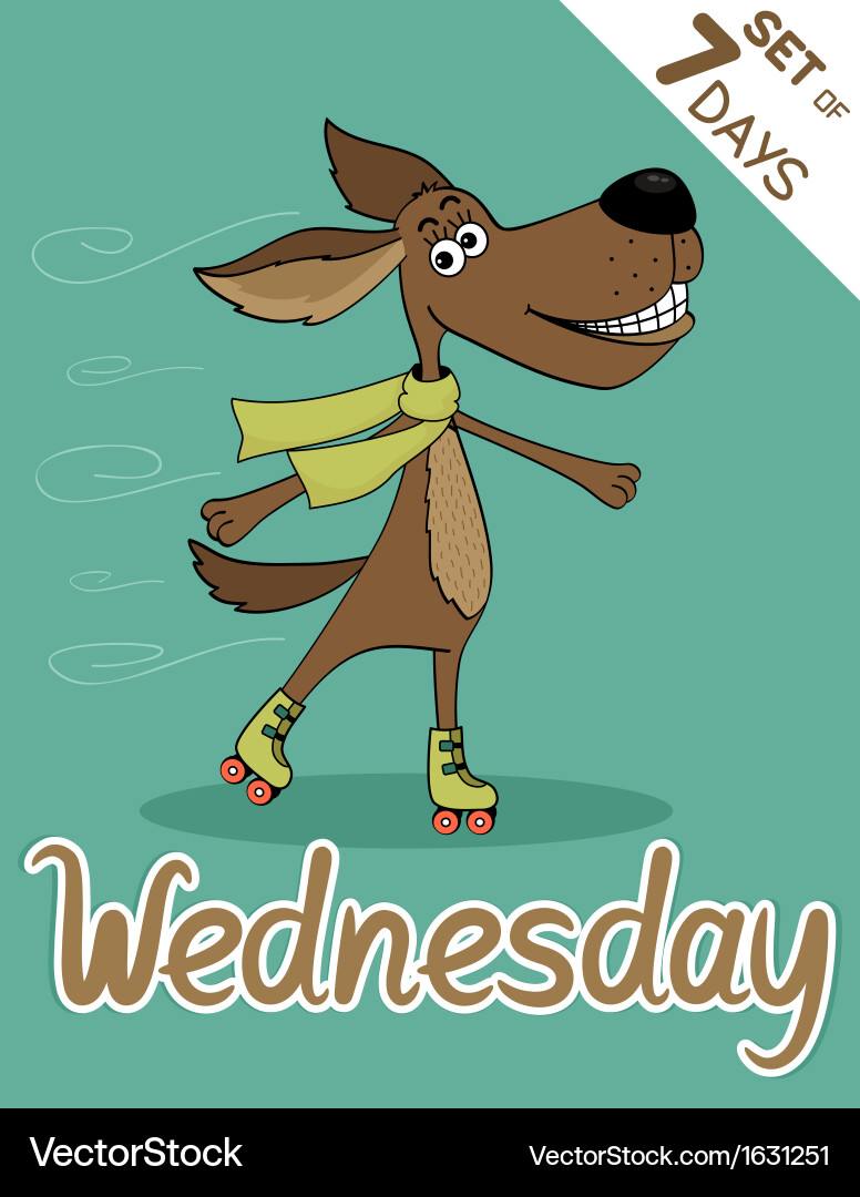 Wednesday Royalty Free Vector Image - VectorStock