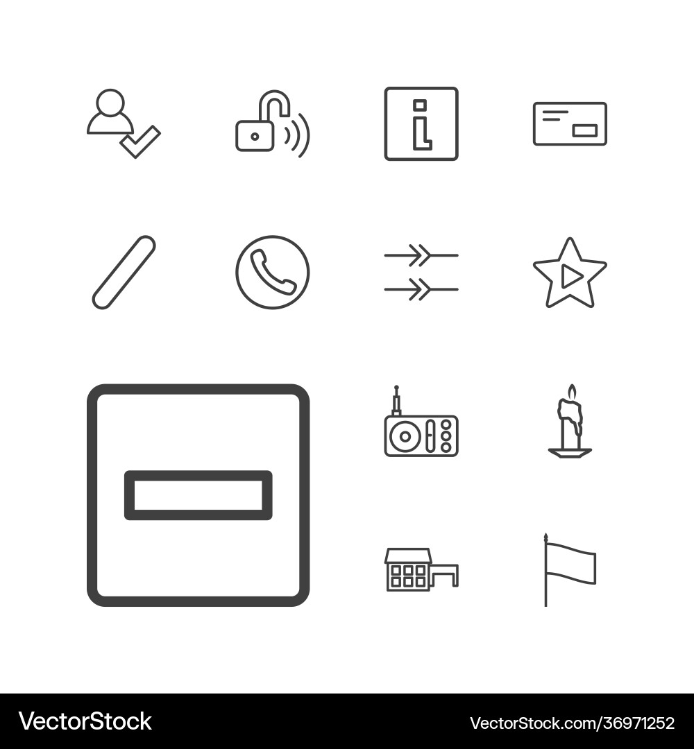 13 Website-Symbole Lizenzfreies Vektorbild - VectorStock