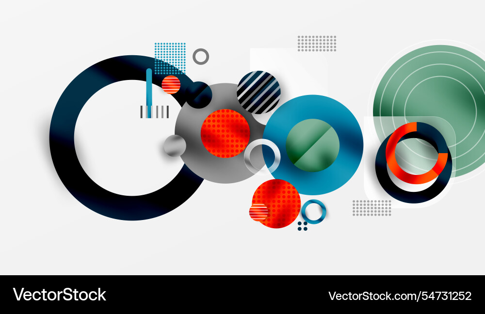 Abstract background - layered geometric shapes Vector Image