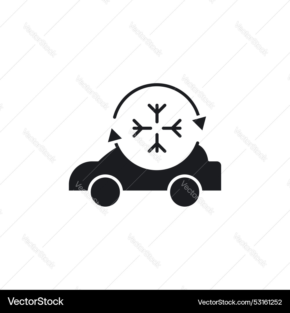 Car conditioner icon symbol on white background Vector Image