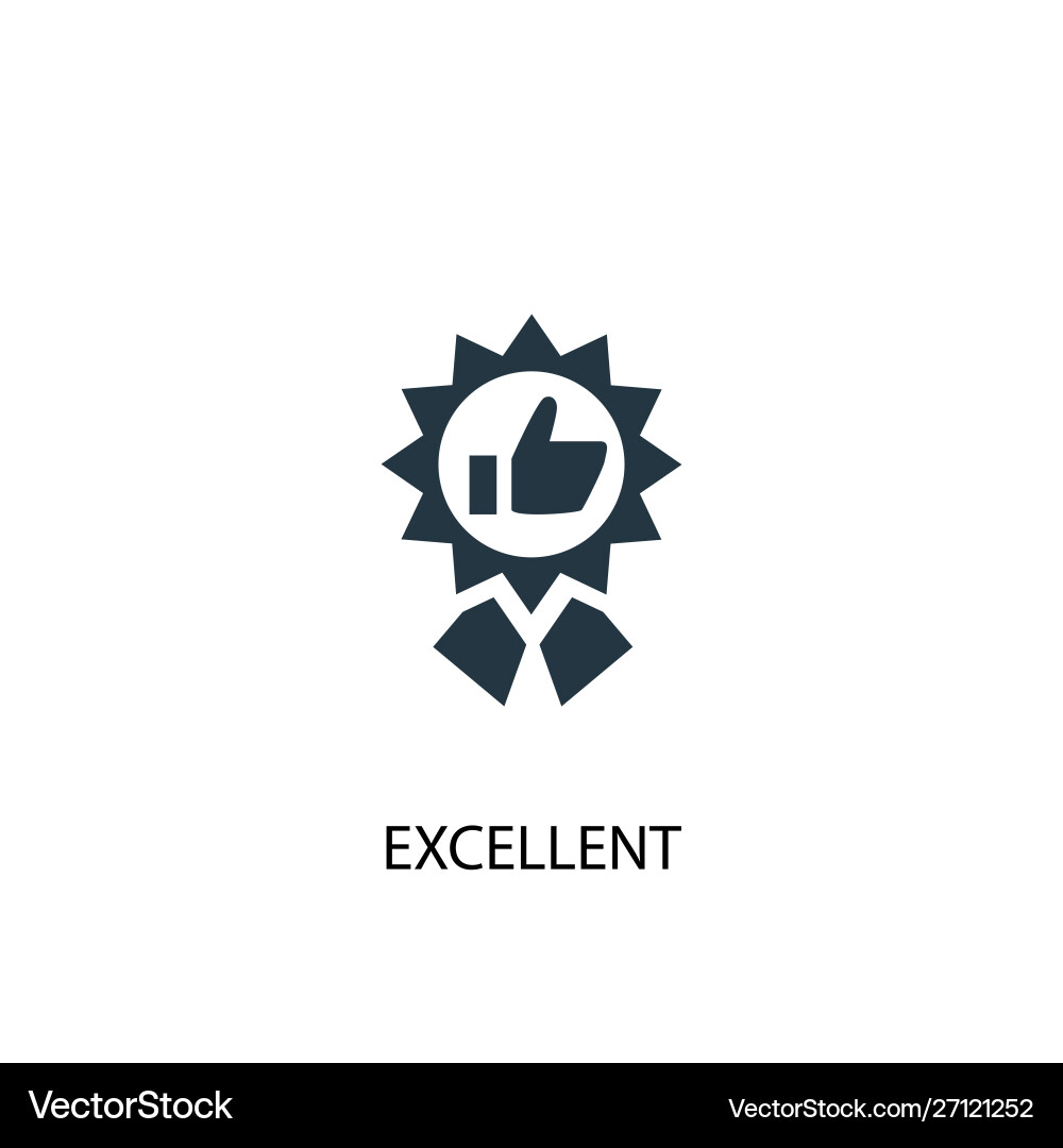 Excellent icon simple element Royalty Free Vector Image