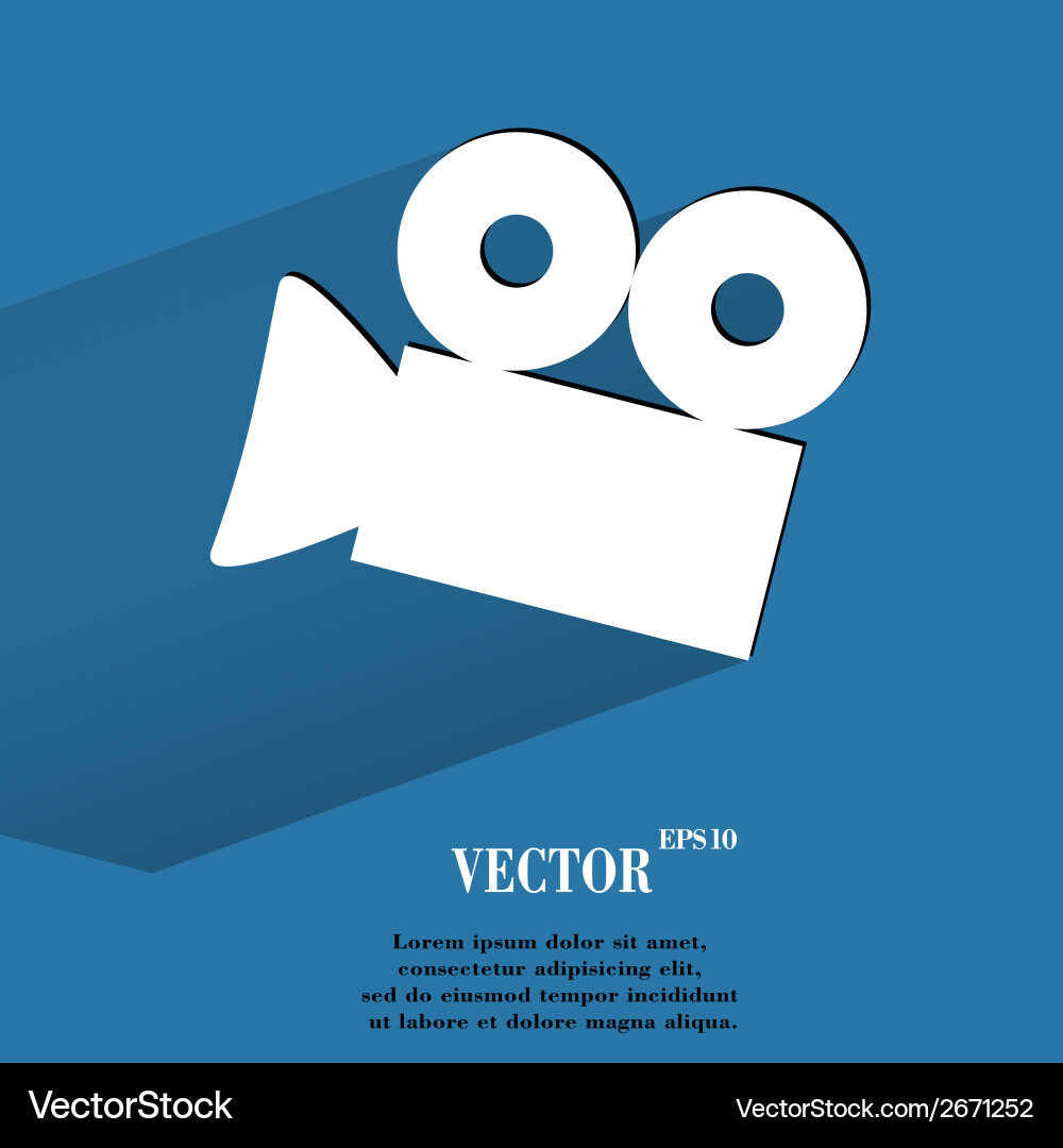 Modern Video Camera Icon Royalty Free Vector Image
