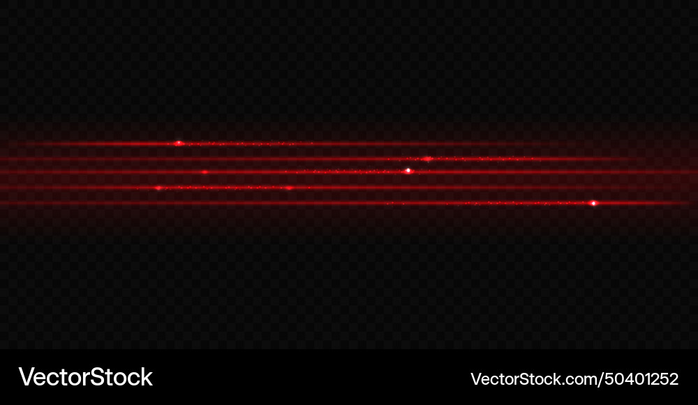 Red light scanner design element Royalty Free Vector Image