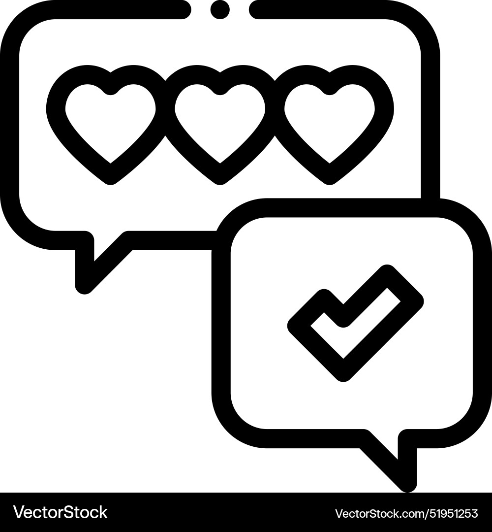 Check mark icon thin linear style design isolated Vector Image