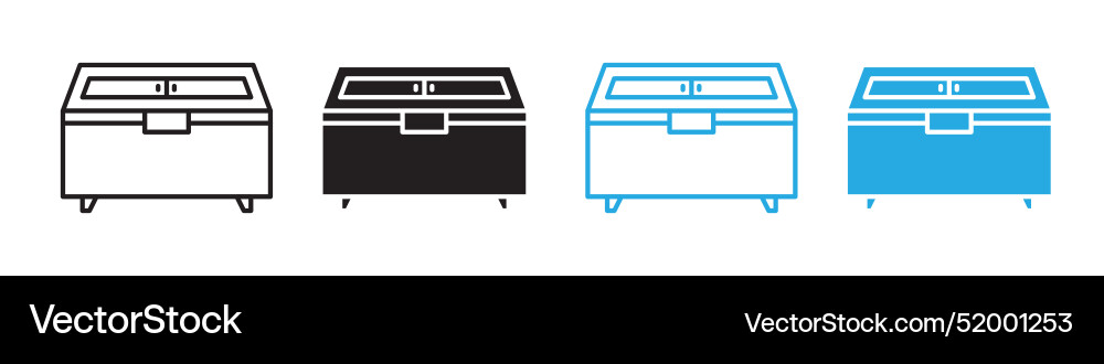 Commercial food cooling icon for effective Vector Image
