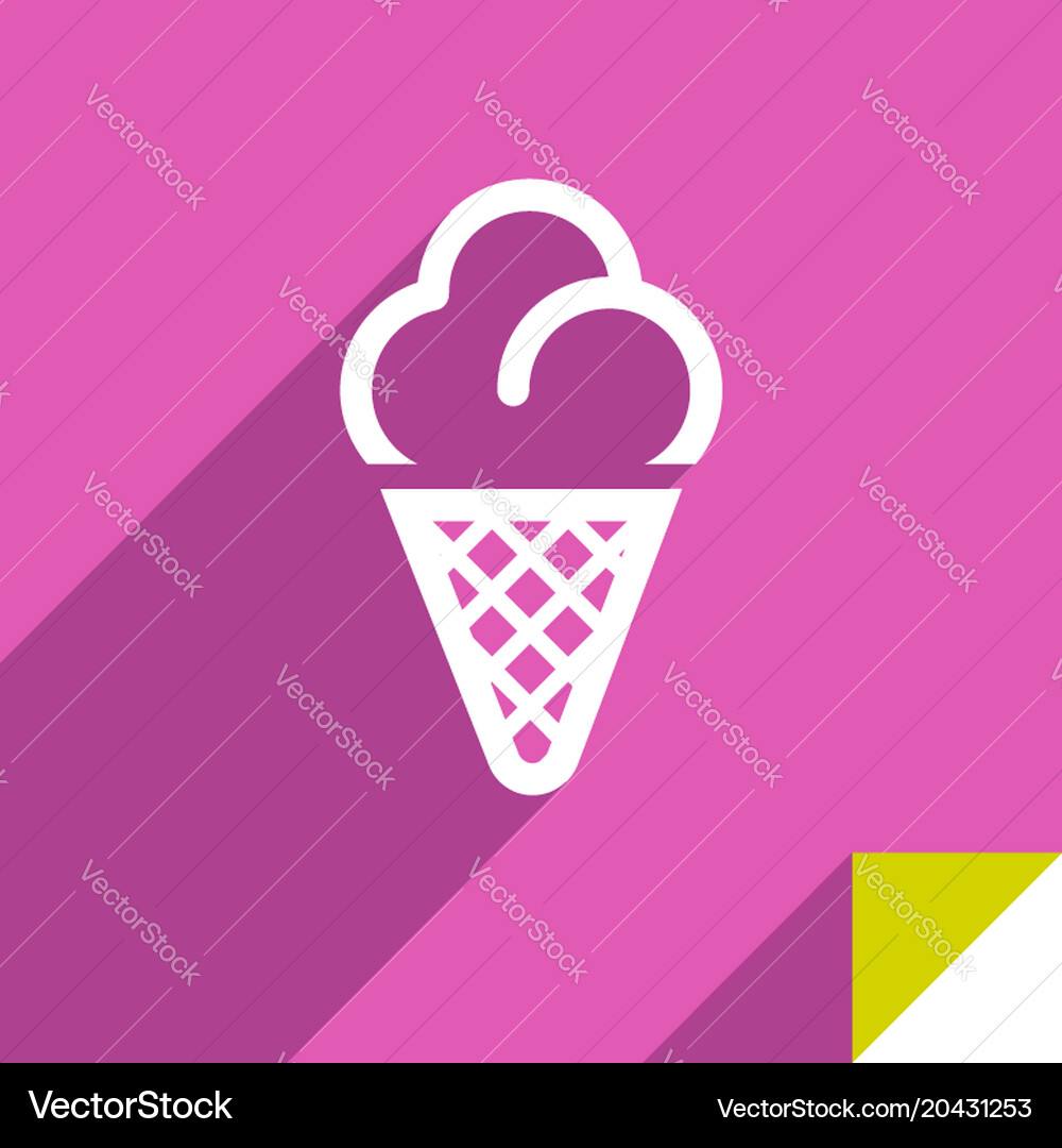 Icon on square sticker Royalty Free Vector Image