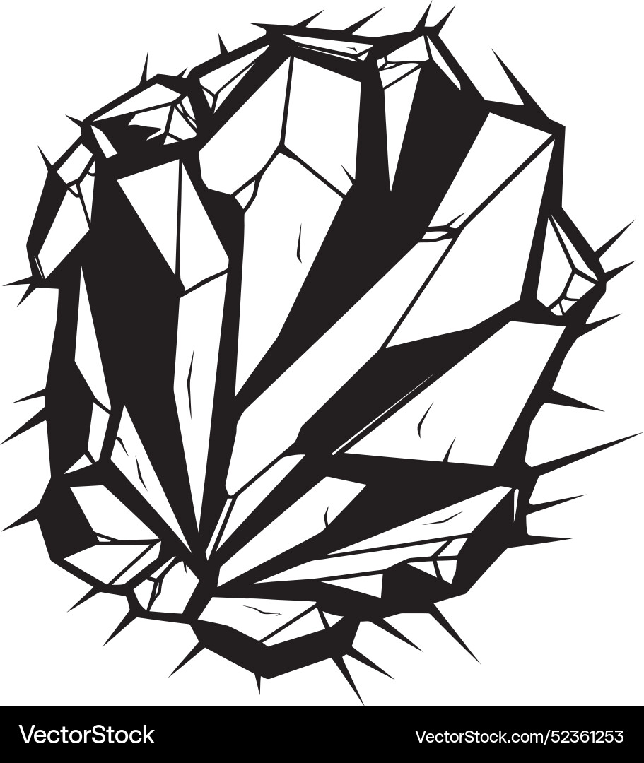 Pixelated perspectives broken glass designradiant Vector Image