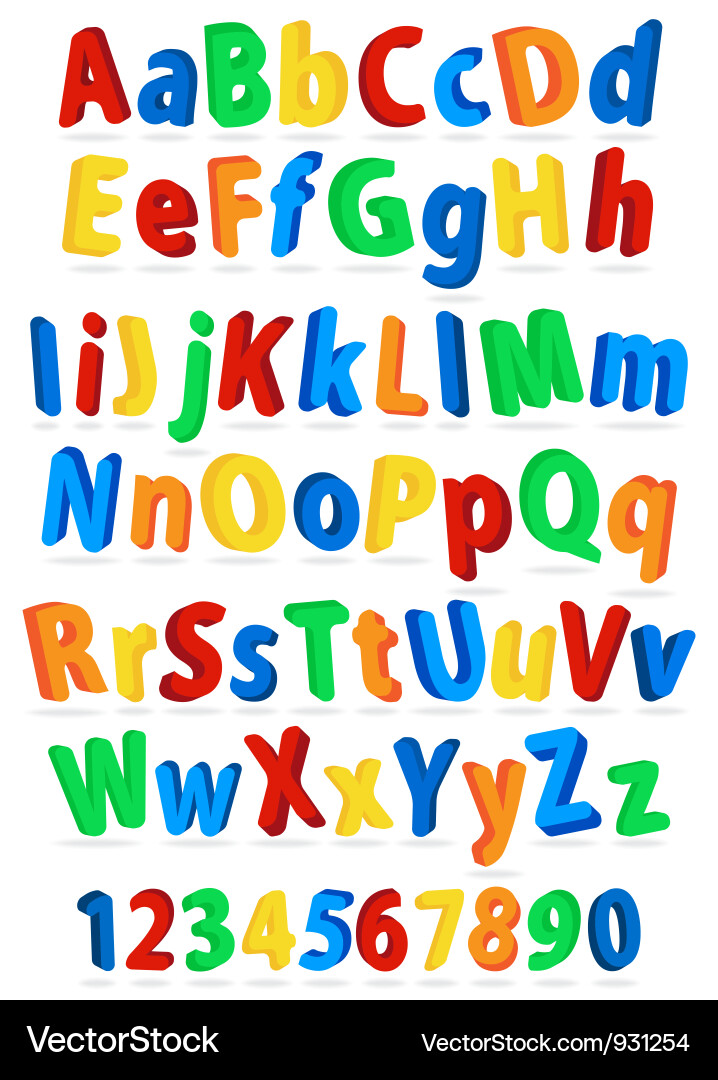 Alphabet Royalty Free Vector Image - VectorStock