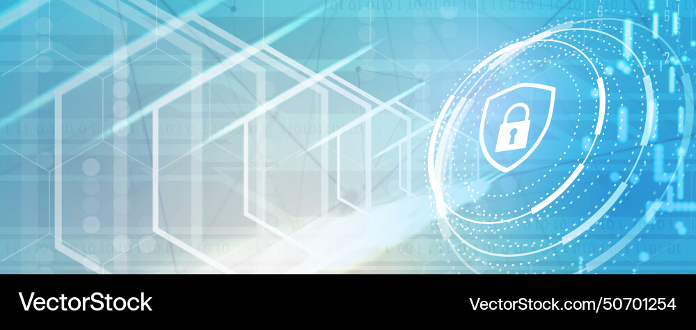 Cyber security and information or network Vector Image