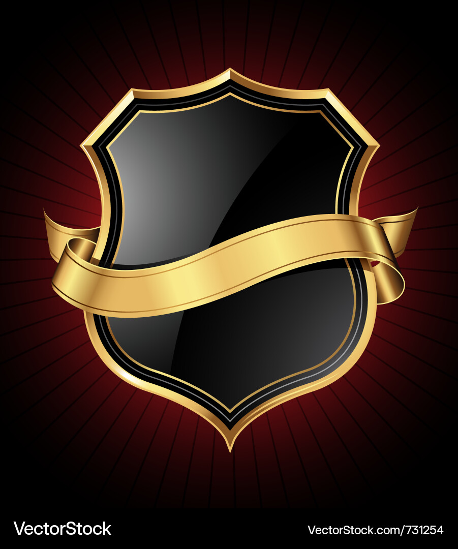 Black Gold Shield Vector Images (over 8,400)