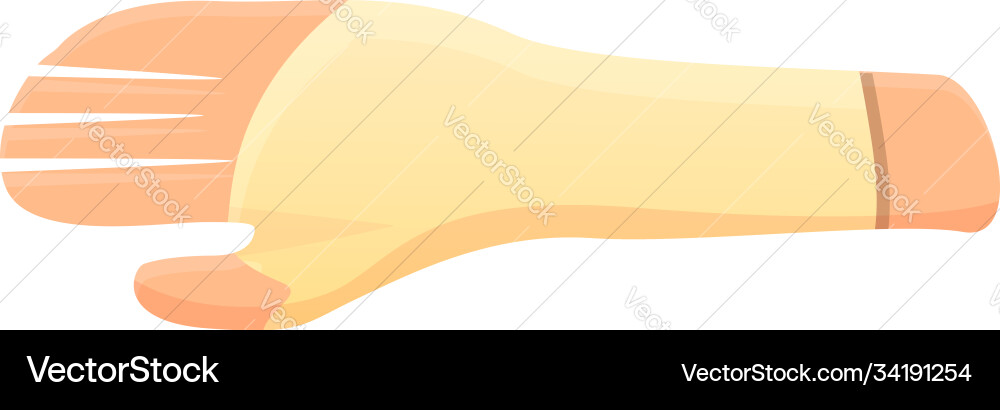 Hand emergency bandage icon cartoon style Vector Image