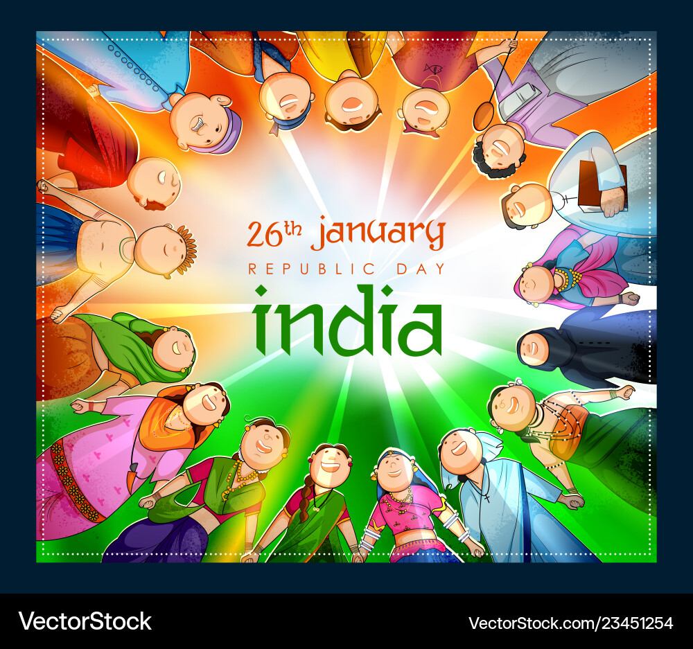 People of different religion showing unity Vector Image