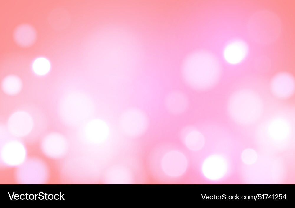 Pink valentine bokeh soft light background Vector Image