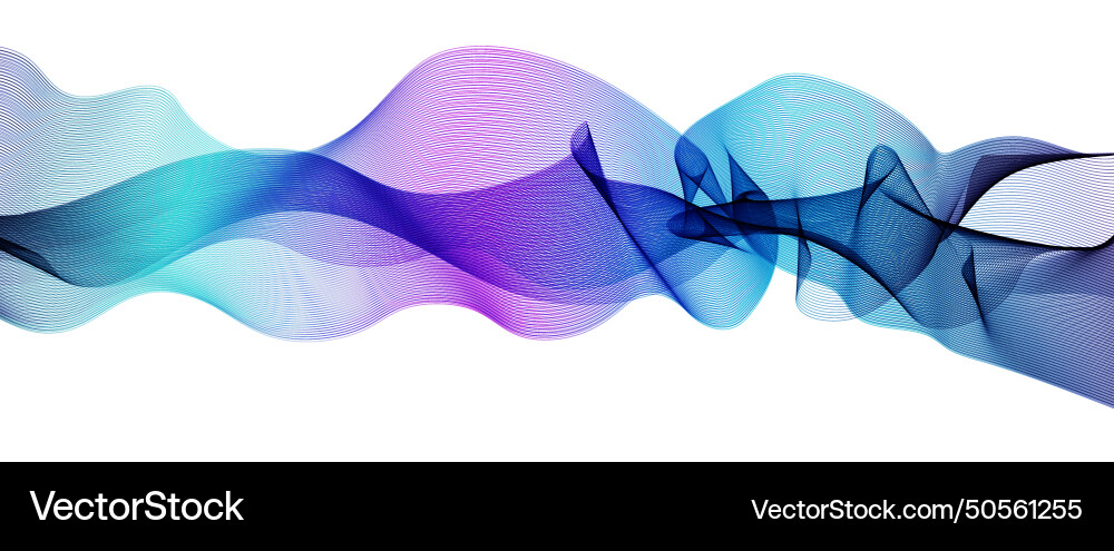 Blue purple turquoise wave pattern squiggle design