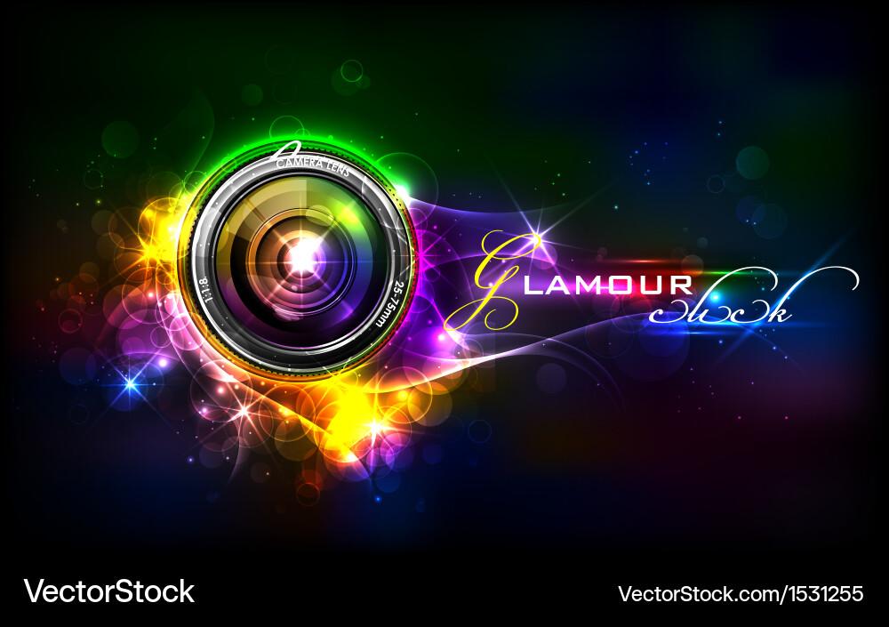 Camera lens Royalty Free Vector Image - VectorStock