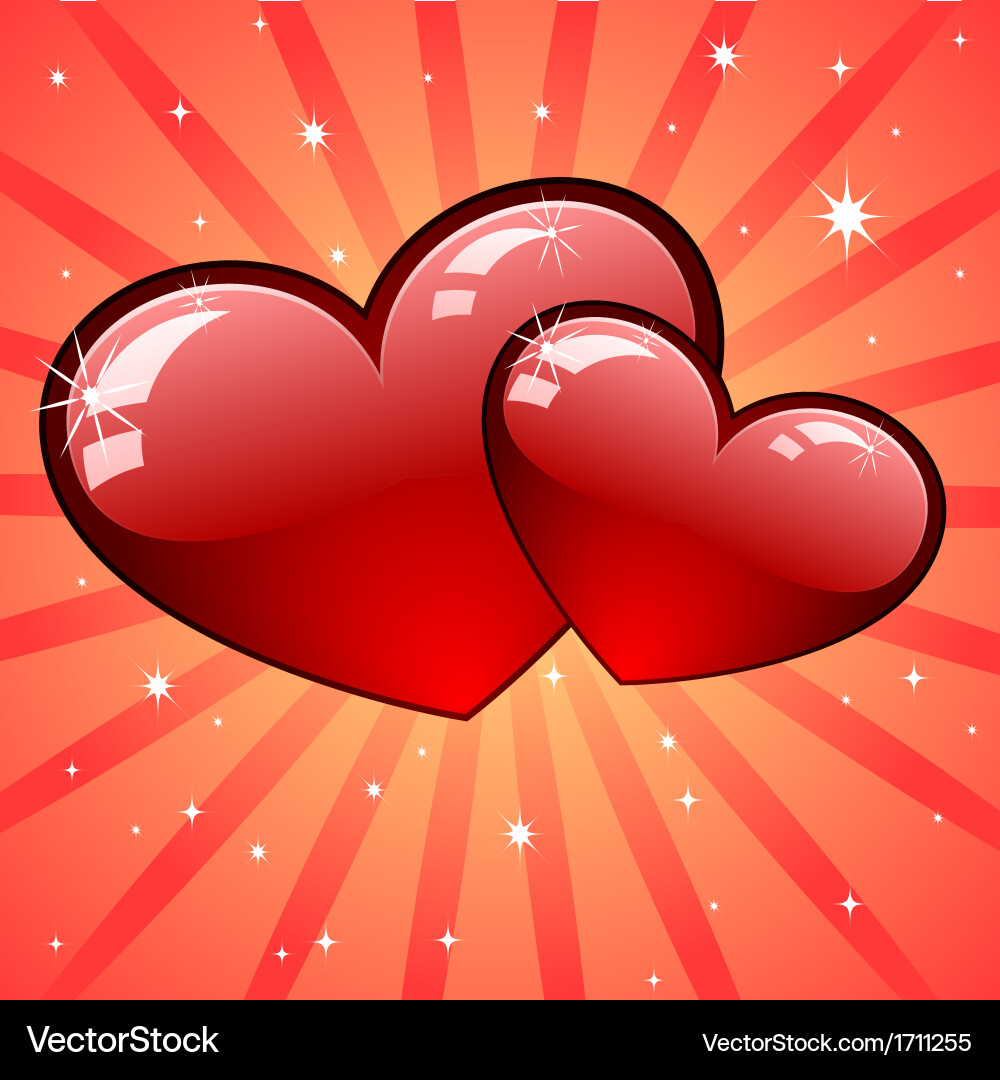 Heart background Royalty Free Vector Image - VectorStock