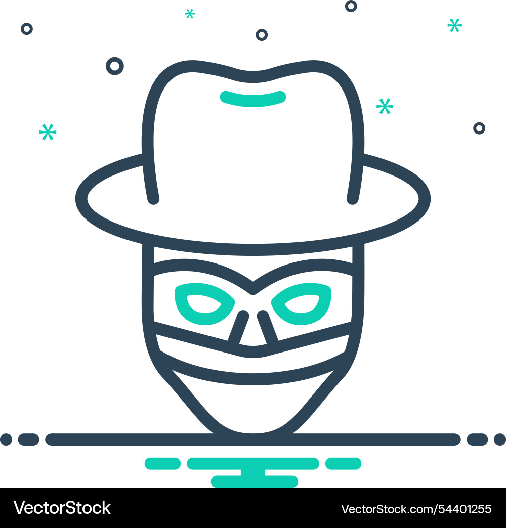 Masked Royalty Free Vector Image - VectorStock