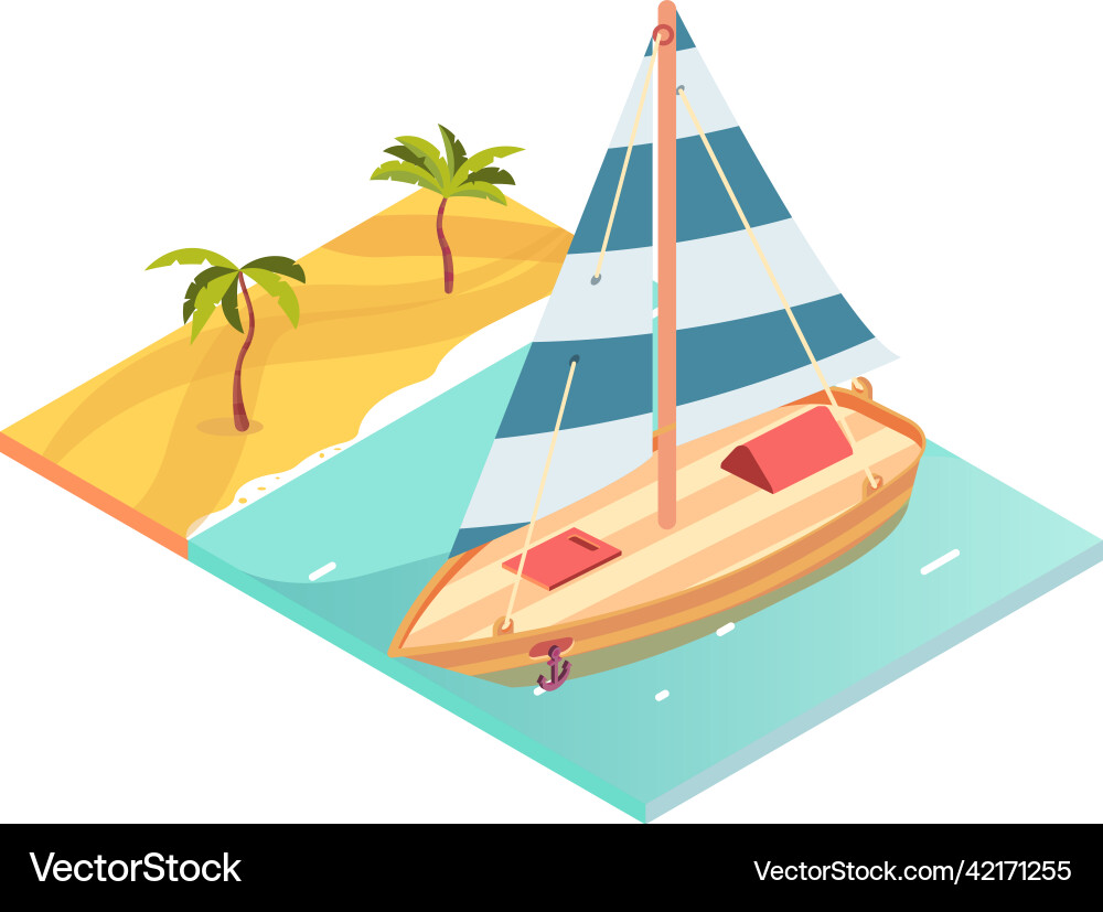 Tropical rest icon Royalty Free Vector Image - VectorStock