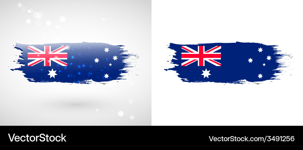 Australian flag Royalty Free Vector Image - VectorStock