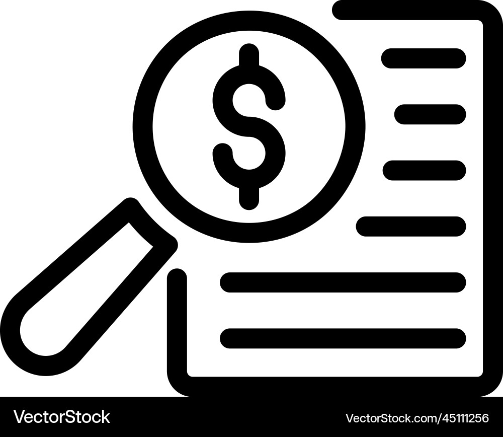 Bill invoice icon Royalty Free Vector Image - VectorStock