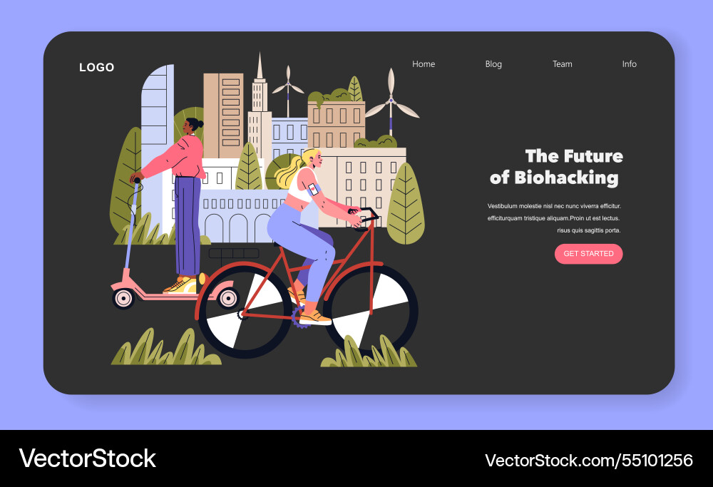 Biohacking flat Royalty Free Vector Image - VectorStock