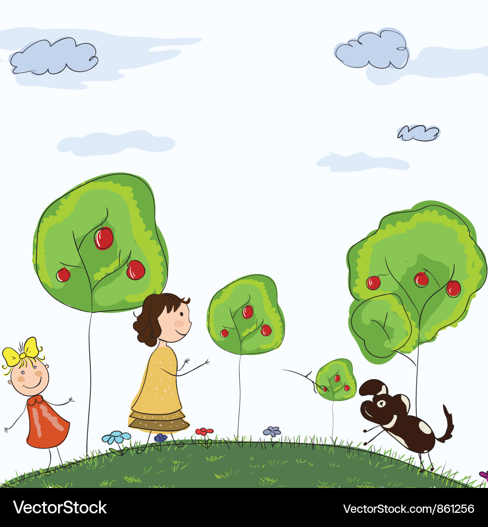 Cartoon background Royalty Free Vector Image - VectorStock