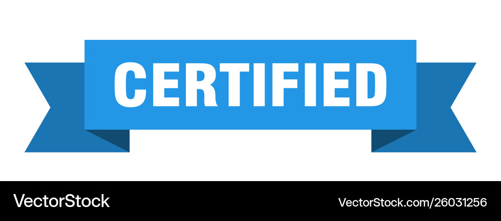Certified Royalty Free Vector Image - VectorStock