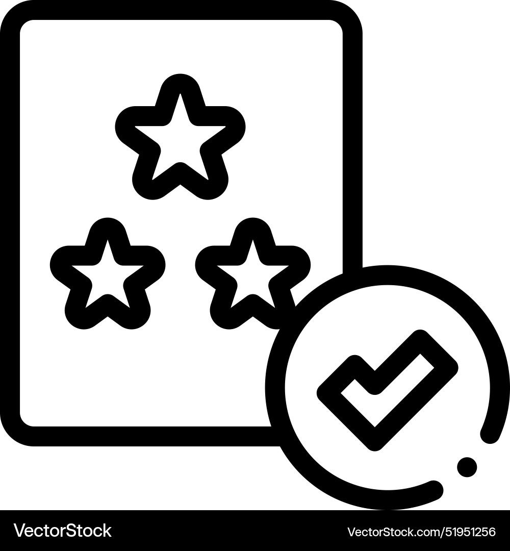 Check mark icon thin linear style design isolated Vector Image