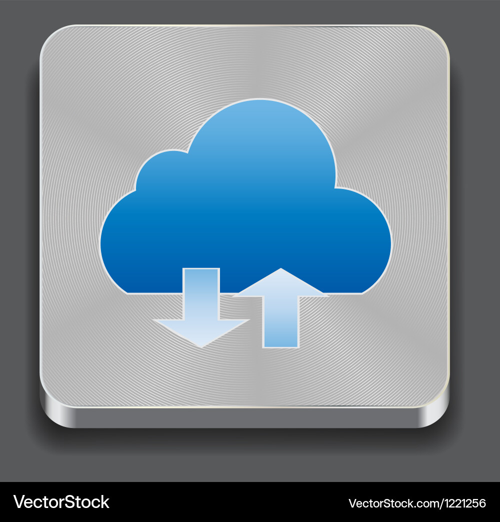 Cloud-Apps-Symbol Lizenzfreies Vektorbild - VectorStock