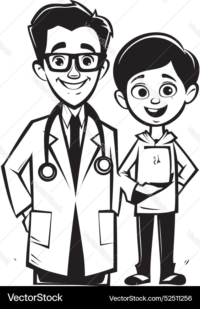 Connecting care doctors empathy towards patients Vector Image