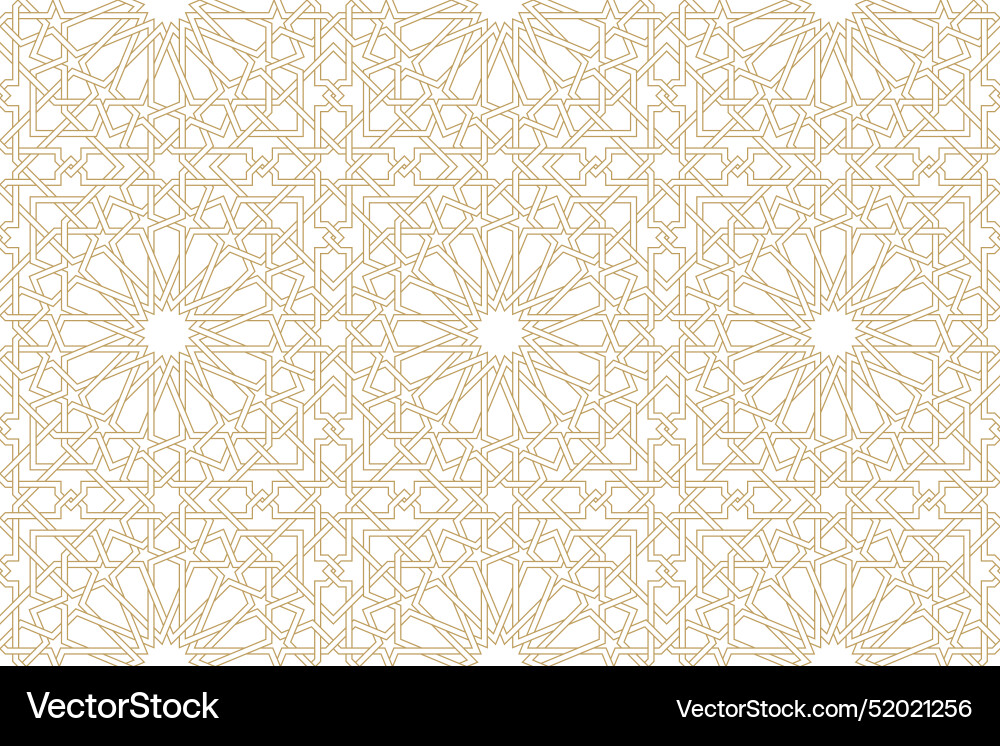 Seamless geometric pattern in authentic arabian Vector Image